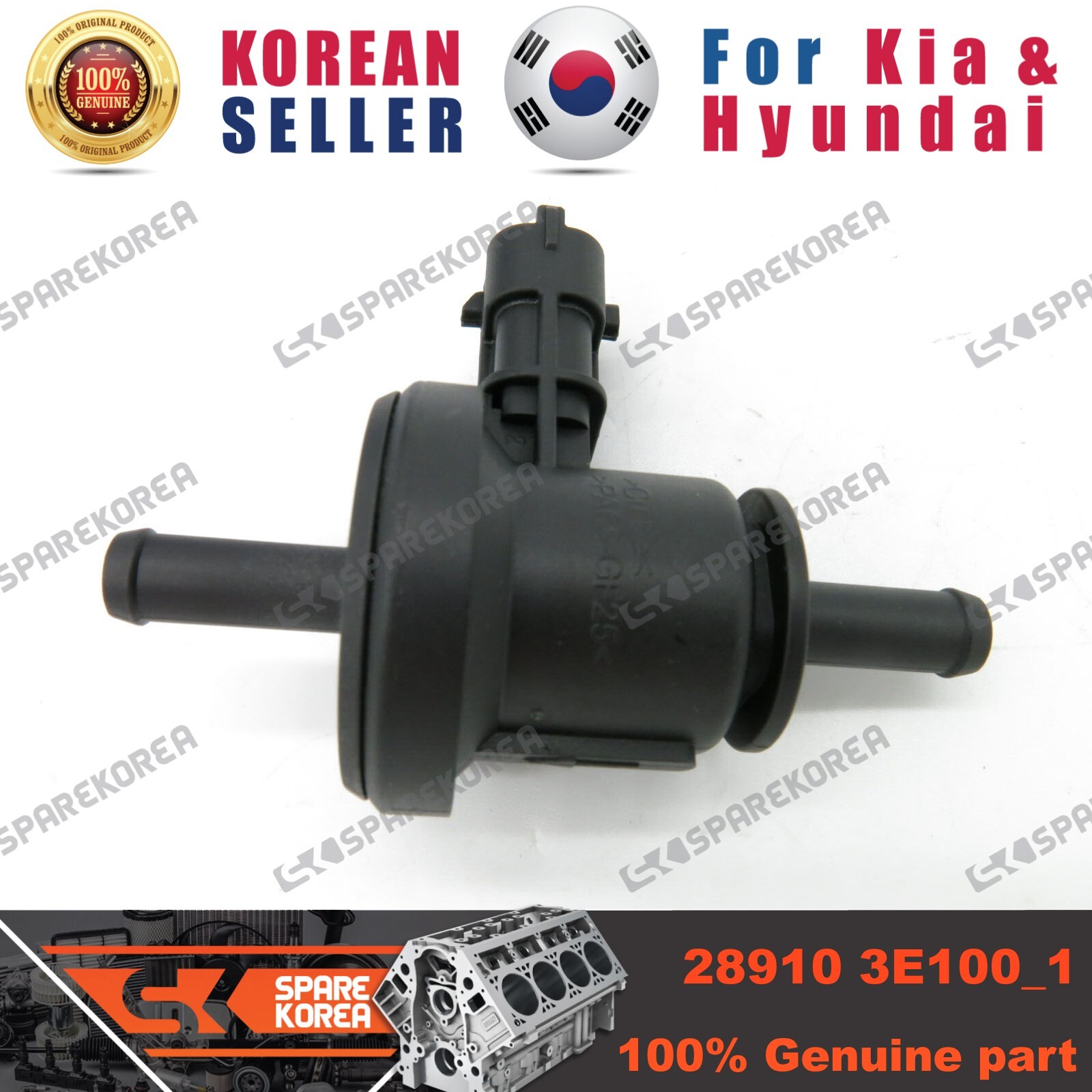 Genuine/OEM 289103E100 VALVE-PURGE CONTROL for Kia Opirus (Amanti) 03 ...