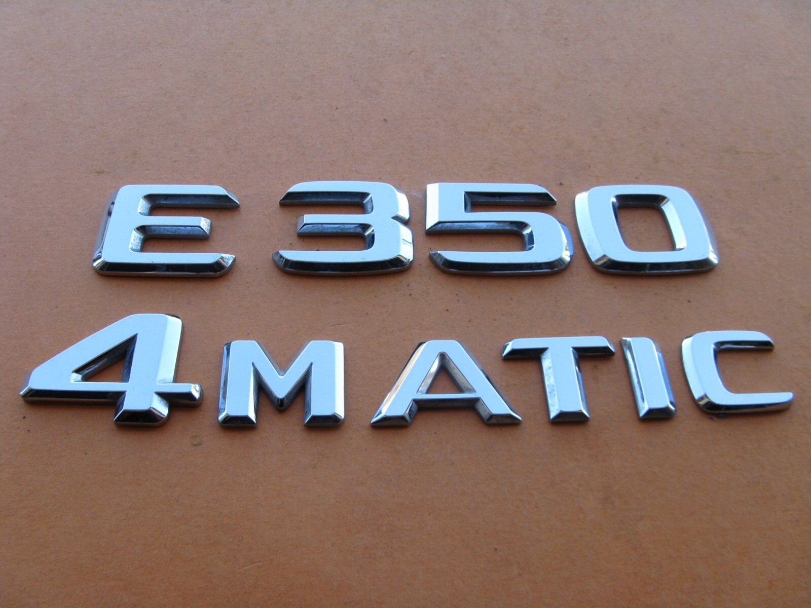 06 07 08 09 MERCEDES E350 4MATIC SEDAN REAR EMBLEM LOGO BADGE SIGN USED ...