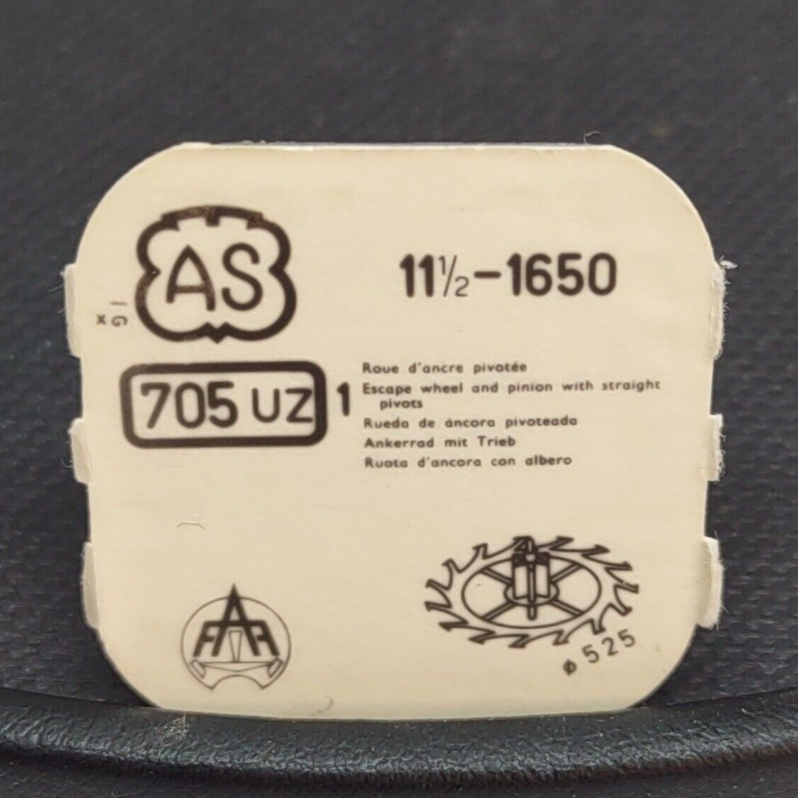Vintage NOS A.Schild AS 11 1/2-1650 Watch Escape Wheel & Pinion 750UZ ...