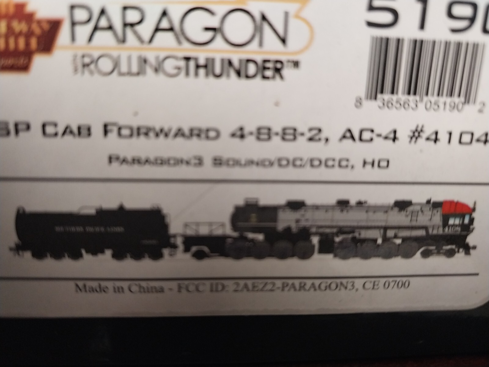 southern pacific cab forward 4-8-8-2 AC-4 #4104 paragon 3 | eBay