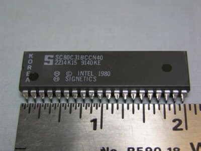 Signetics SC80C31BCCN40 CMOS Single-Chip 8-Bit Microcontroller IC 40 ...