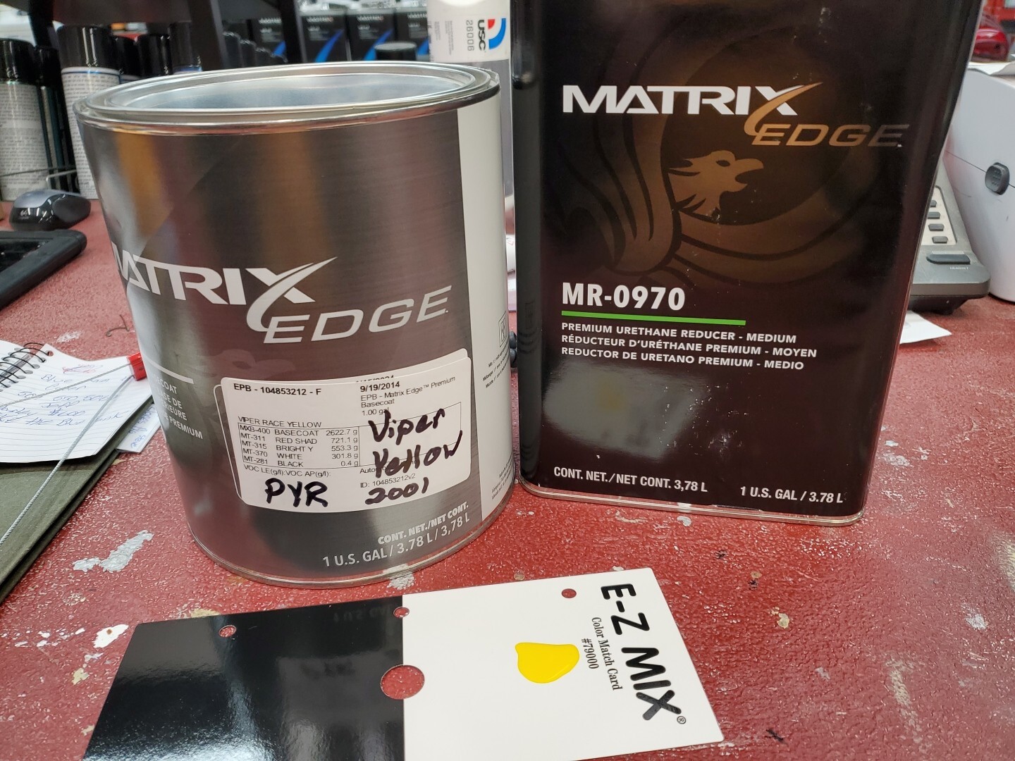 Viper Yellow MATRIX Automotive Paint Pyr | eBay