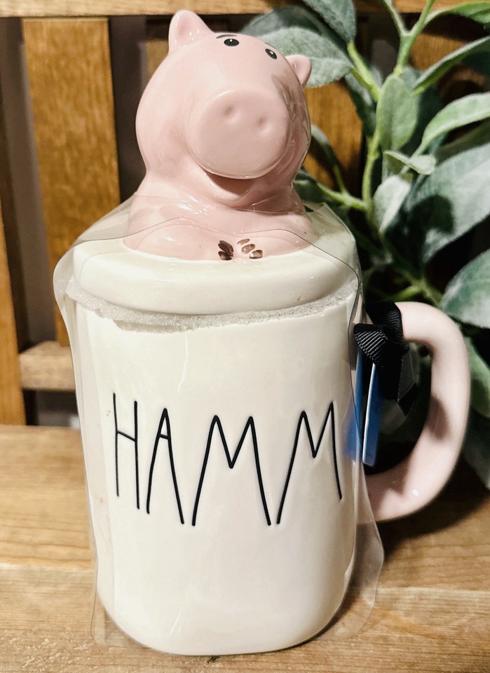 New Rae Dunn Hamm Pixar Toy Story Movie Ceramic Pig Mug Topper Woody | eBay