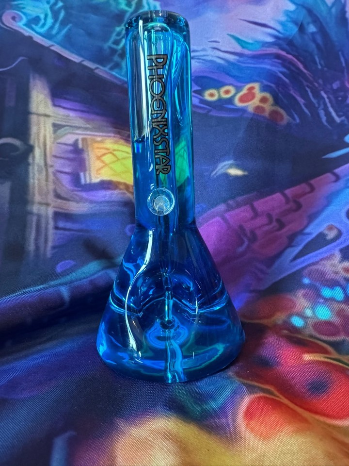 PIPE FREEZE Phoenix Star Glass Hand Pipes With Glycerin - 5" BLUE | eBay