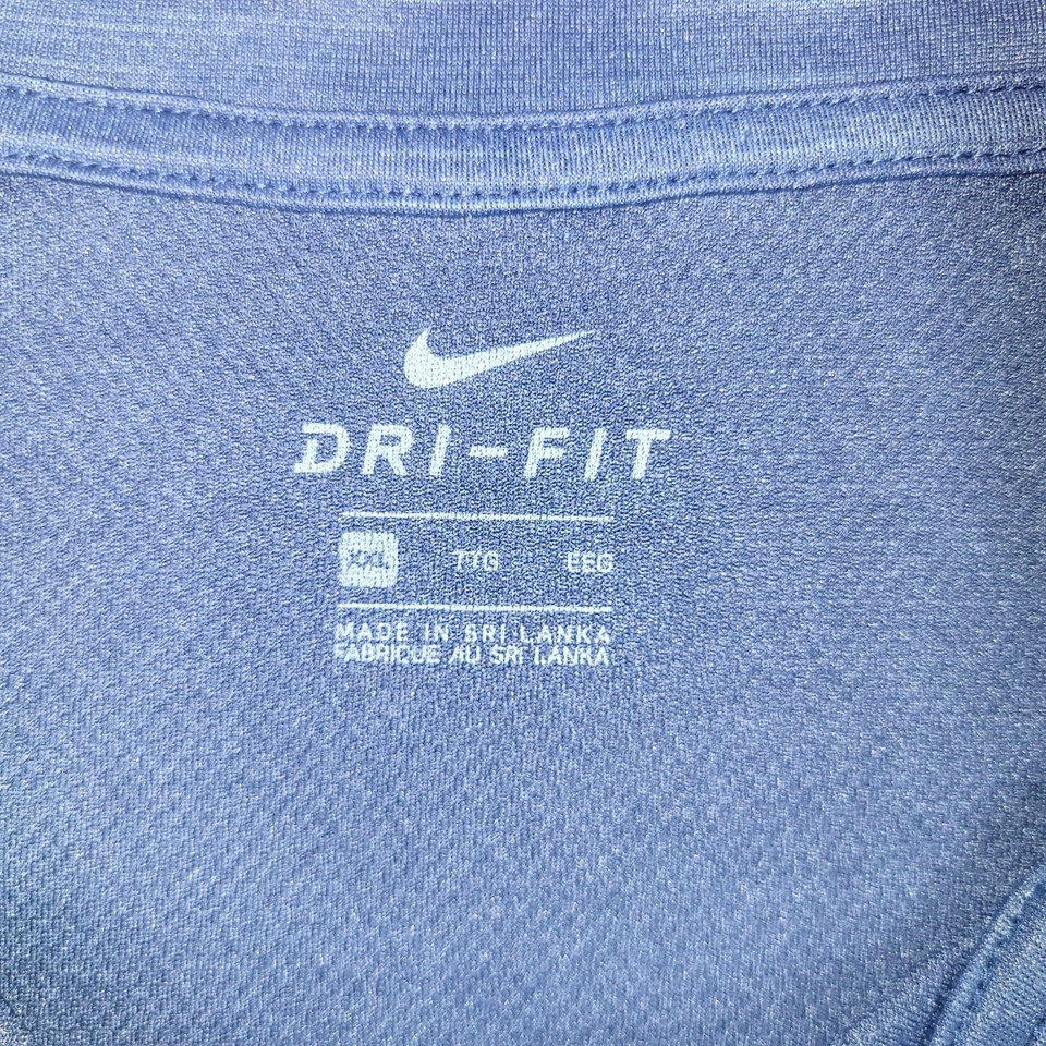 Nike Dri-FIT UNC Tar Heels Blue Pullover Long Sleeve Shirt 3XL | eBay