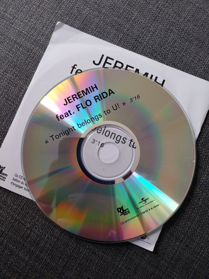 JEREMIH FEAT FLO RIDA CD PROMO France TONIGHT BELONGS TO U 1 TRACK | eBay