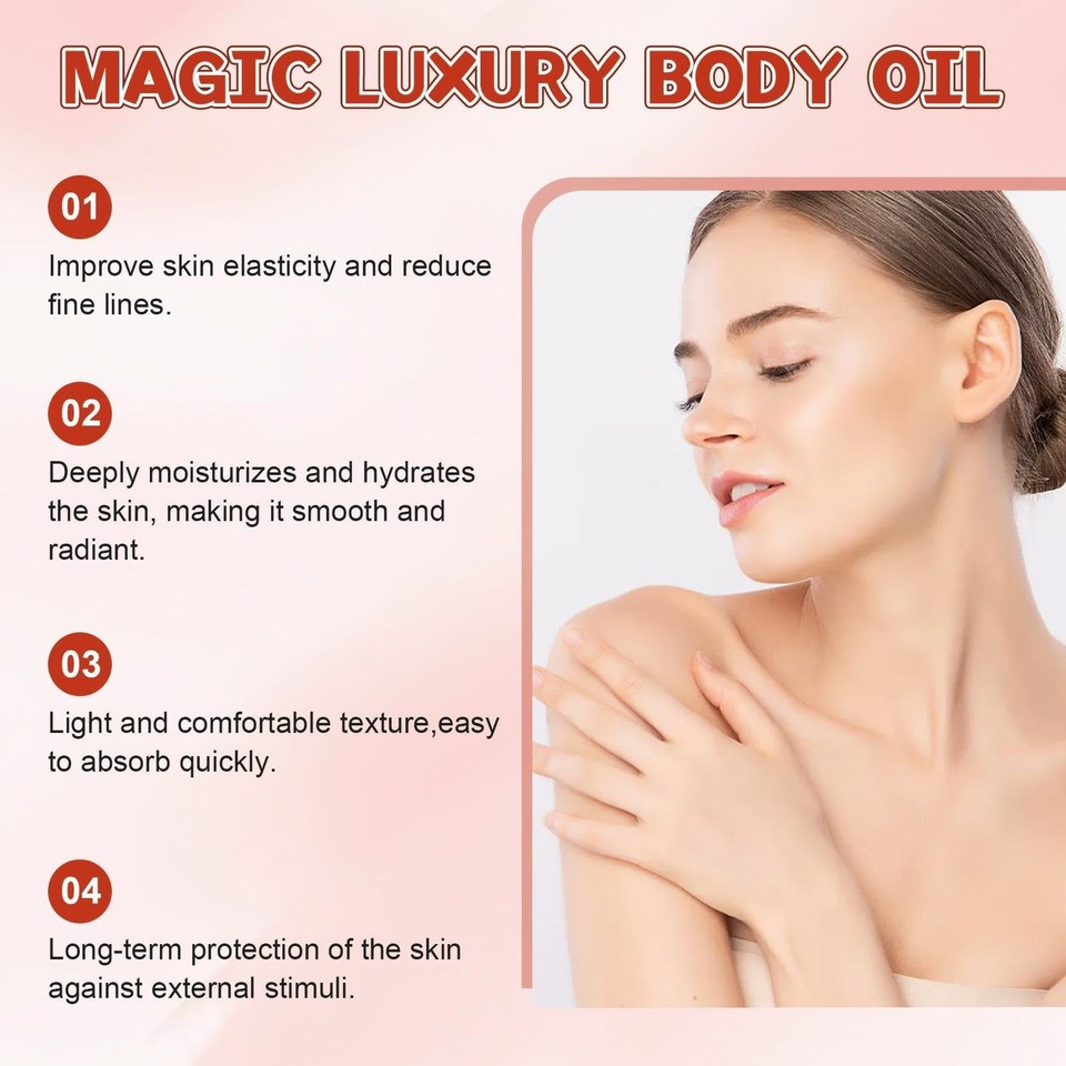 Magic Body Oil Firming, Glow Essence Ma-gic Luxury Body Oil for Women ...