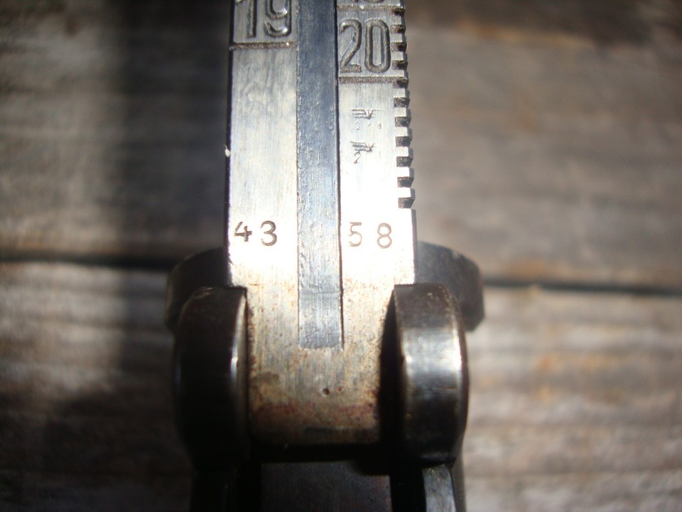 WW2 German K98 Mauser Complete Rear Sight Base Sight Ramp Spring Estate ...