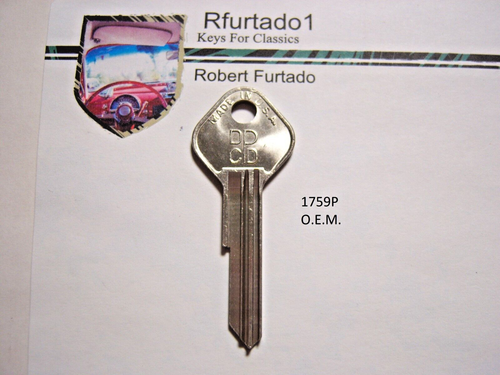Original DPCD Key Blank for Plymouth cars 1959 to 1963 glove box/trunk ...