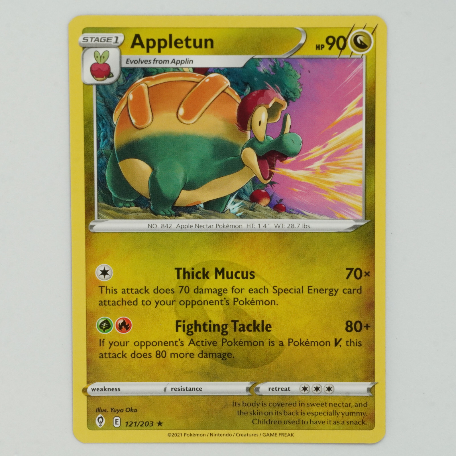 Appletun 121/203 Rare SWSH Evolving Skies Pokemon Card | eBay