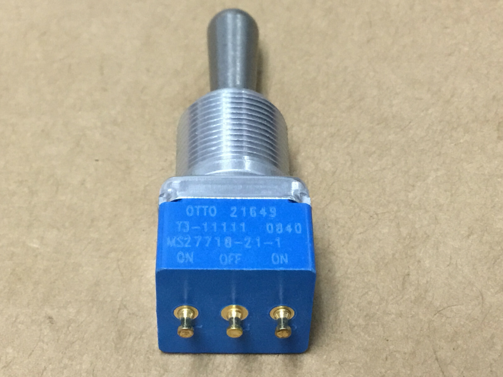 (1 PC) OTTO MS27718-21-1 Switch Toggle ON-OFF-ON SPDT WITH MFG CERTS | eBay
