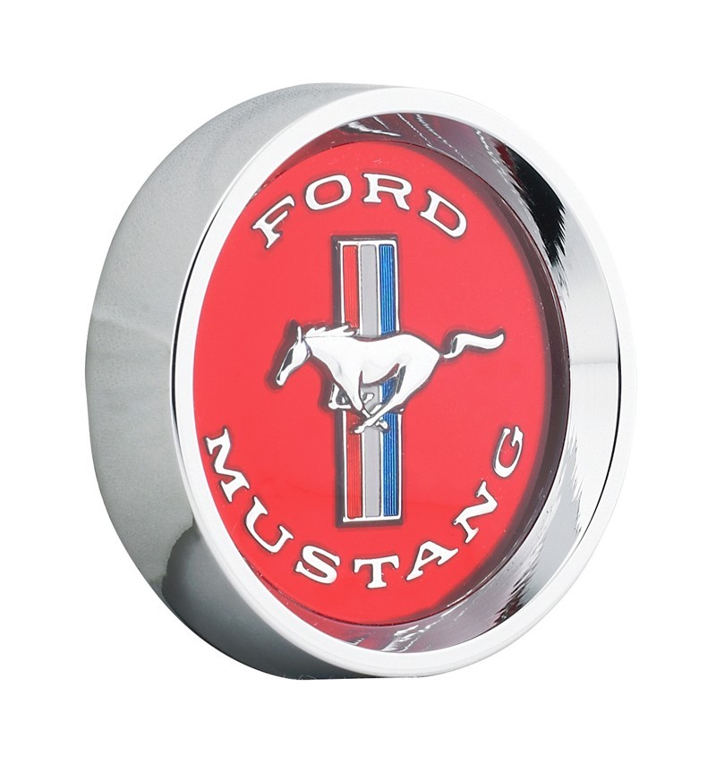 1965-1966-1967 Ford Mustang Style Steel Wheel Hub Caps Set of 4 Red ...