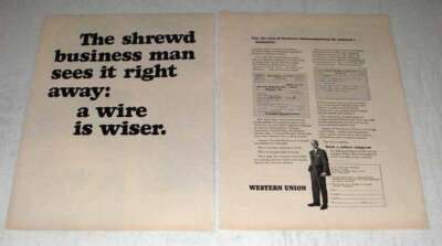 1964 Western Union Ad - The Shrewd Business Man | eBay