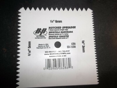 V Notched Spreader tapered straight edge | eBay