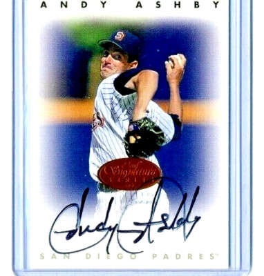 Andy Ashby AUTOGRAPH San Diego Padres 1996 Leaf Signature Series AUTO ...