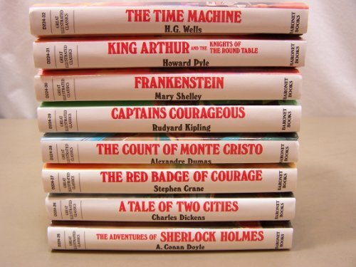 GREAT ILLUSTRATED CLASSICS, 8 BOOK SET IN CASE By H. G. & Others Wells ...