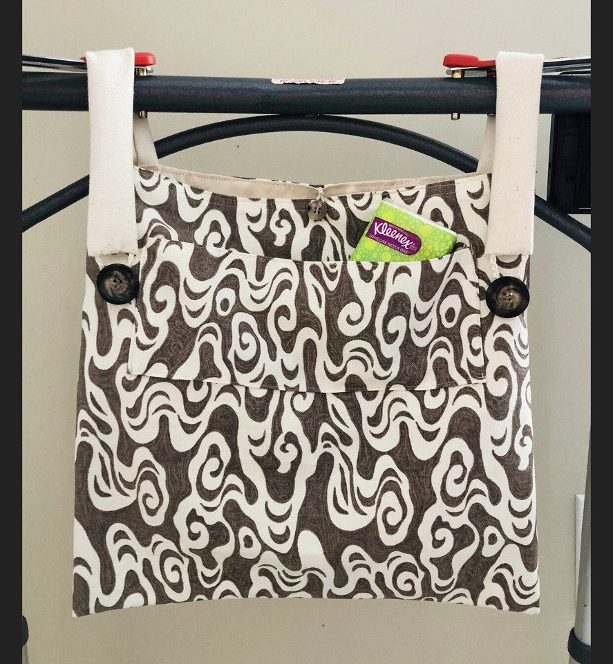 NEW Walker Caddy Bag Pocket Adjust Lined Bling Handmade Washable PICK ...