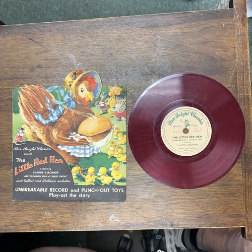 The Little Red Hen Vinyl Record 78 rpm 6.5" Star-Bright #R-410 Claude ...