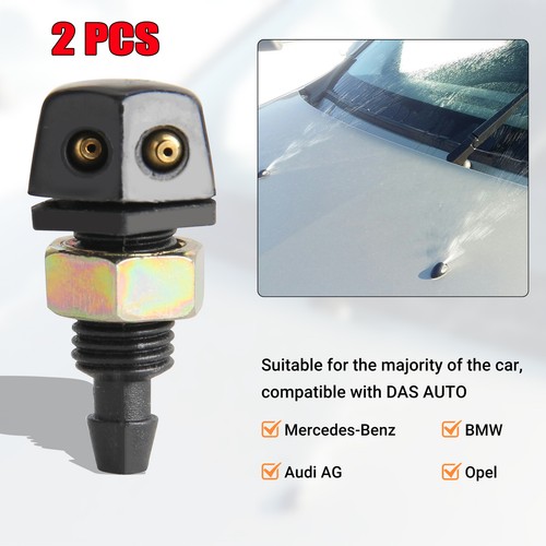1 Pair Car Windscreen Washer Wiper Nozzles Front Window Spray Jets ...