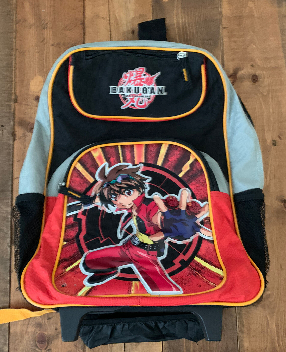 Bakugan Battle Brawlers Rolling Backpack 16" Boys School Book Bag ...