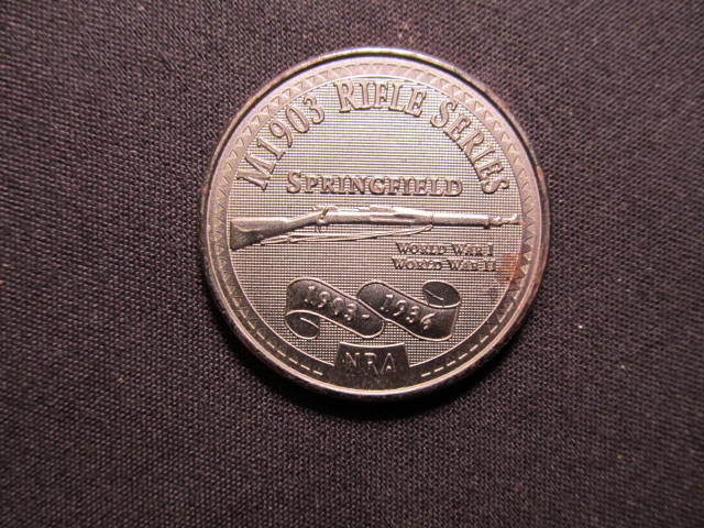 N.R.A. National Rifle Association Token - Springfield Rifle M1903 ...