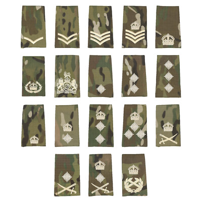 Ivory on Multicam / MTP Rank Slide Epaulette - King's Crown C3R (All ...