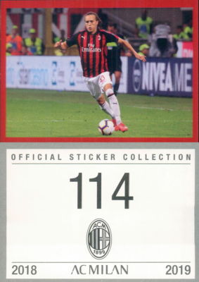 Figurine Official Autocollant Collection Milan Collection 2018/19 N.114 ...