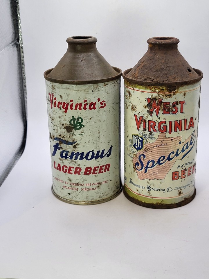 WEST VIRGINIA AND VIRGINIA'S FAMOUS CONE TOP BEER CANS 1950S | eBay
