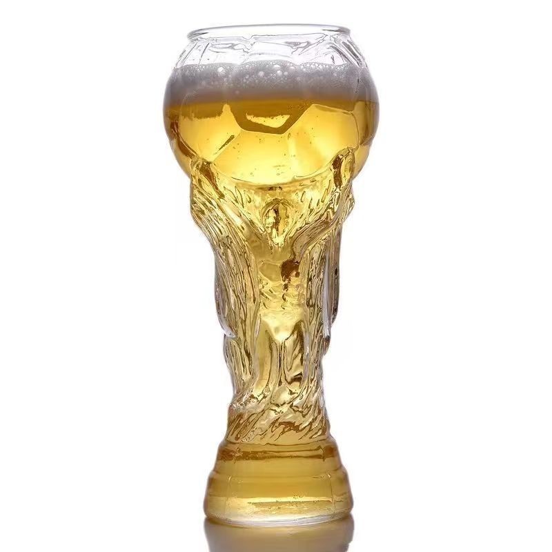 Football Trophy Beer Glass Cup 450/600/800ML World Cup Pint Bar ...