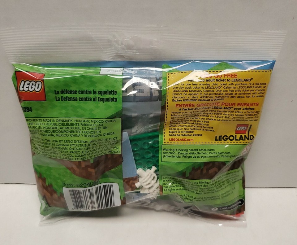Brand New Lego Minecraft 30394 The Skeleton Defense 31 Pieces Great ...