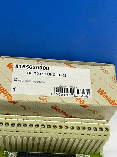 Weidmüller 8155630000 RS SD37B UNC LPK2 NEUF/NEW/NEU FACTURE+TVA INCLUSE | eBay