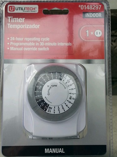 Utilitech 15-Amp 1-Outlet Mechanical Plug-in Countdown Function ...