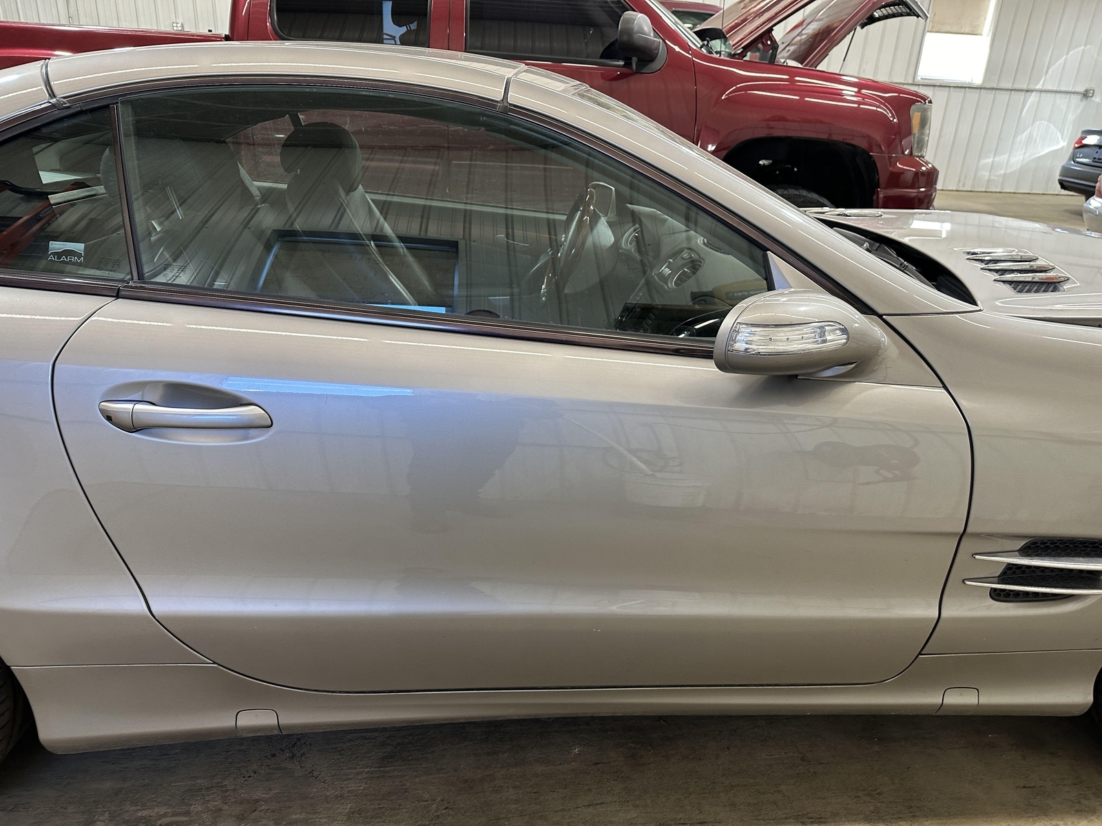 03-06 MERCEDES SL500 PASSENGER RIGHT FRONT DOOR CUBANITE SILVER ...