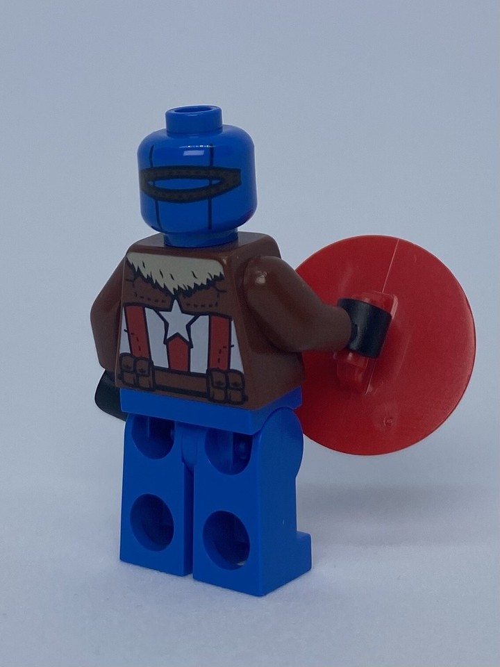 LEGO Minifigure Pilot Captain America (sh374) With Shield | eBay