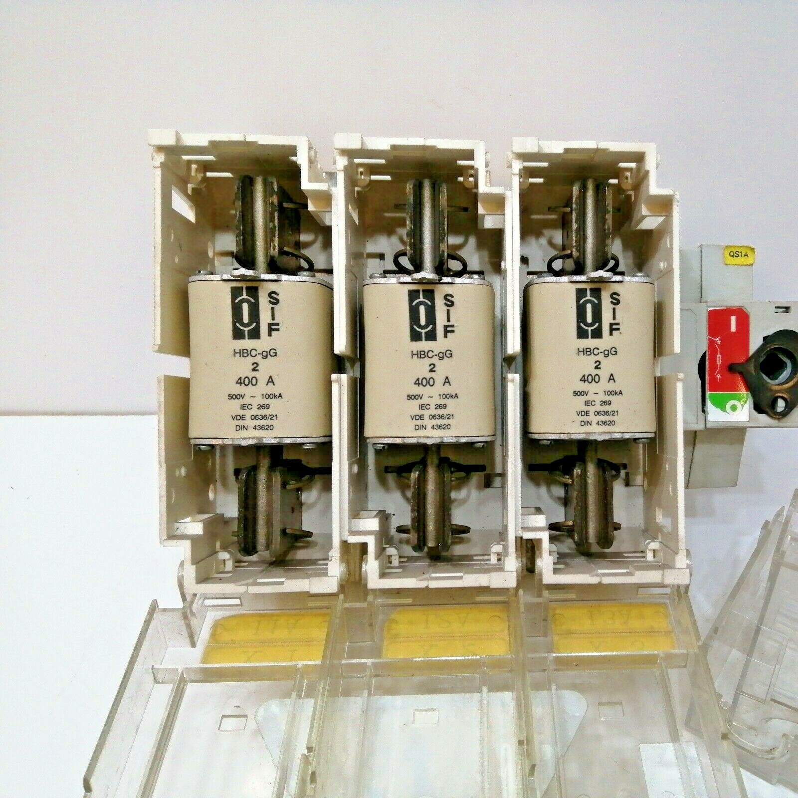 SOCOMEC FUSERBLOC J 400A 3 Pole 400 AMP Fuse Combination Rotary Switch ...