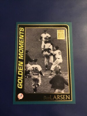 2001 Topps # 378 DON LARSEN New York Yankees Baseball Card Great Shape ...