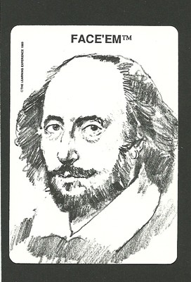 William Shakespeare English Poet Playwright Macbeth 1989 Face 'Em ...