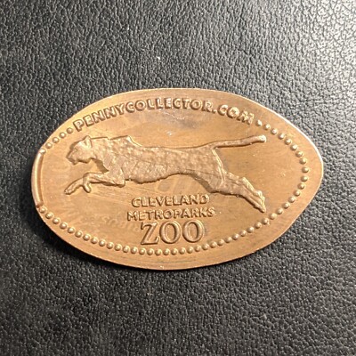 Cheetah Cleveland Metroparks Zoo - Press Coin Elongated Penny Souvenir ...