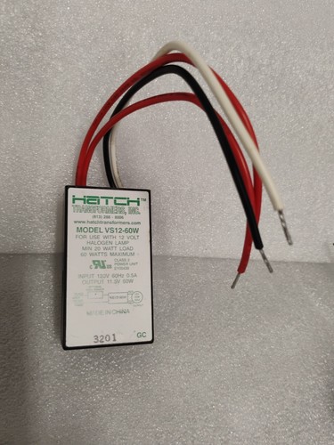 Hatch Transformers 1937WNW Hatch VS12-60W 60-Watt 120-Volt to 12-Volt ...