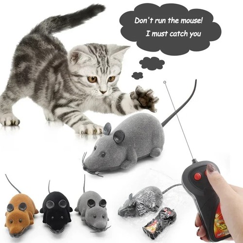 Remote Control RC Rat Mouse MICE Wireless For Cat Dog Pet Toy Novelty ...