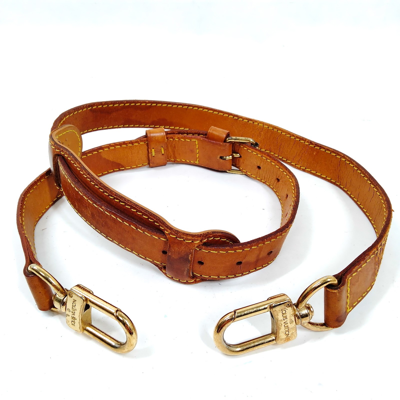 Louis Vuitton LV Shoulder Strap Brown Leather 3654860 - Gem