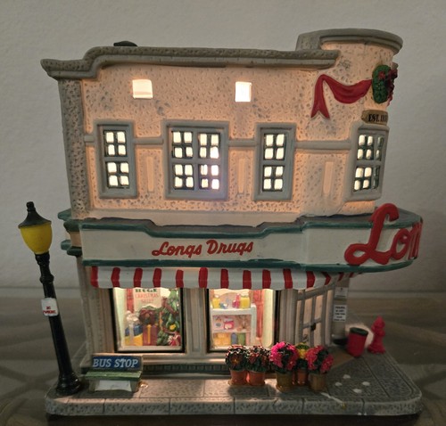 Lemax Longs Drugs Store 2006 Lighted Holiday Village Building Christmas ...