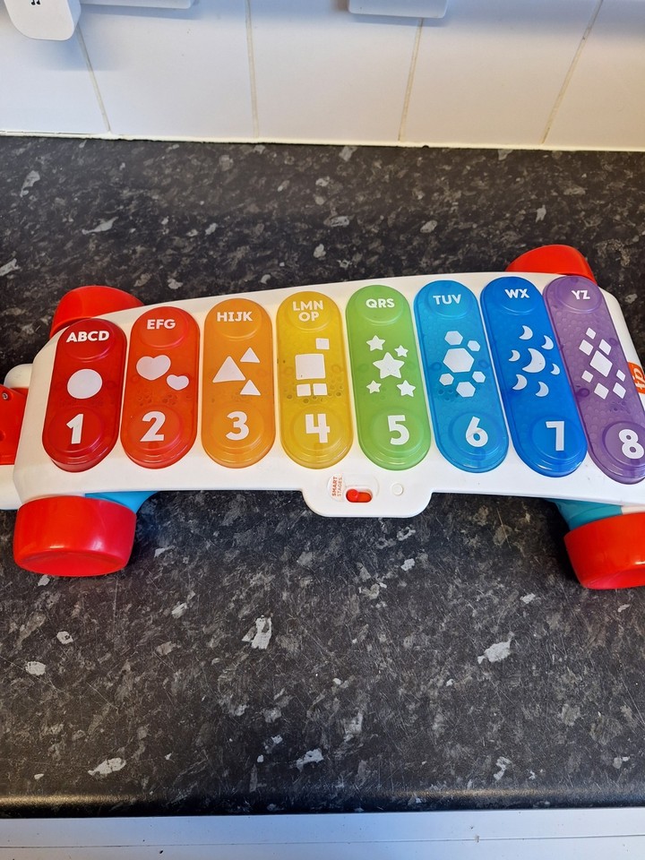 Fisher-Price Musical Push Along Xylophone Walker – Sounds, Numbers ...