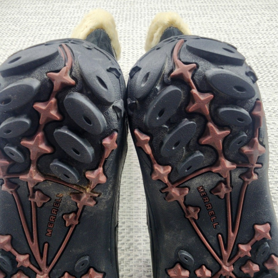 Merrell Winter Snow Boots Womens Size 6 Black Tall Waterproof Primaloft ...