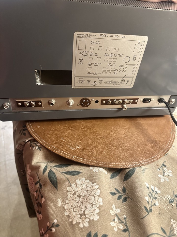 Hammarlund HQ-110A Receiver - Good Condition - Working Clock | eBay