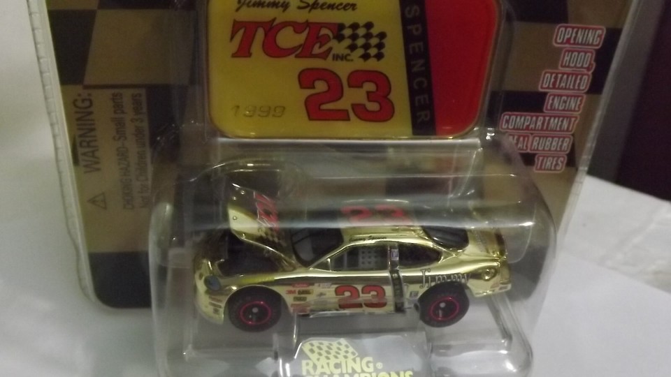 Racing Champions Gold Chrome 10 Years # 23 Jimmy Spencer TCE Stock Car ...