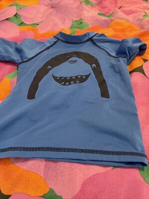 Wave zone Shark Rashie 2 Freepost Acc713 | eBay Australia