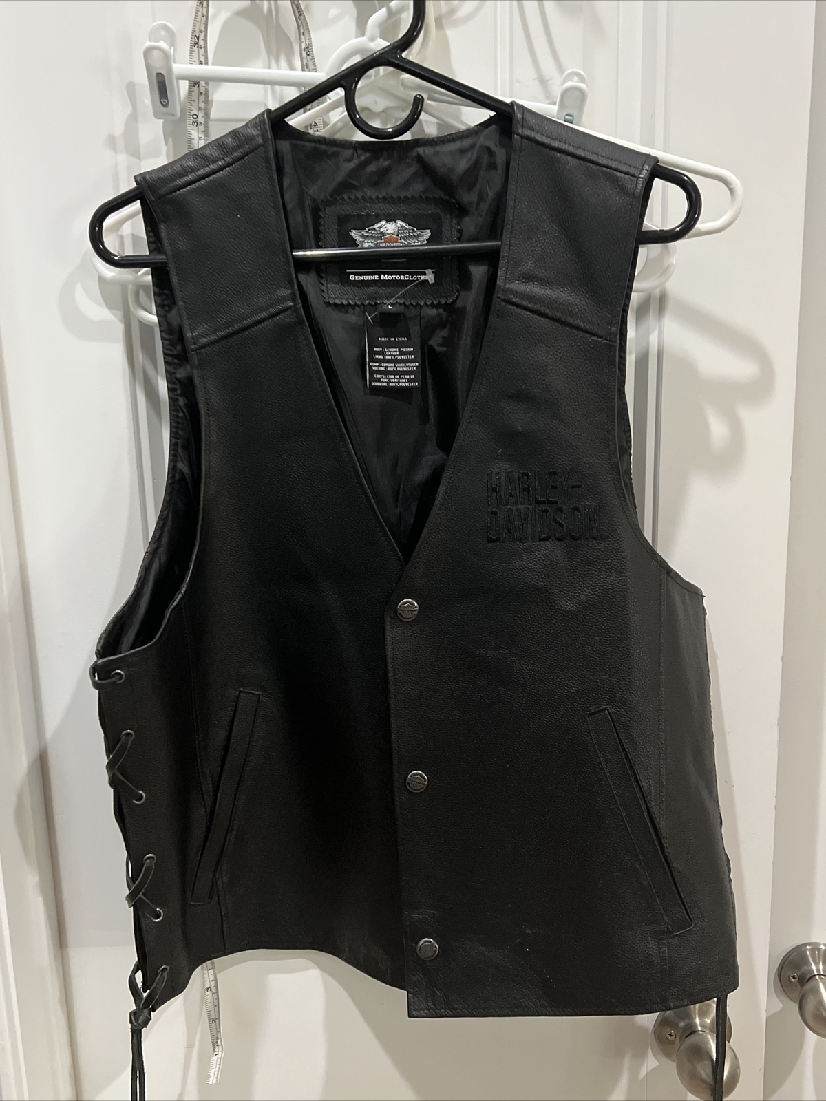 Harley Davidson Genuine Motorclothes Biker Vest Lace… - Gem