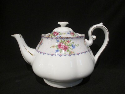 Royal Albert Petit Point Teapot 4 Cup Bone China Made in England | eBay