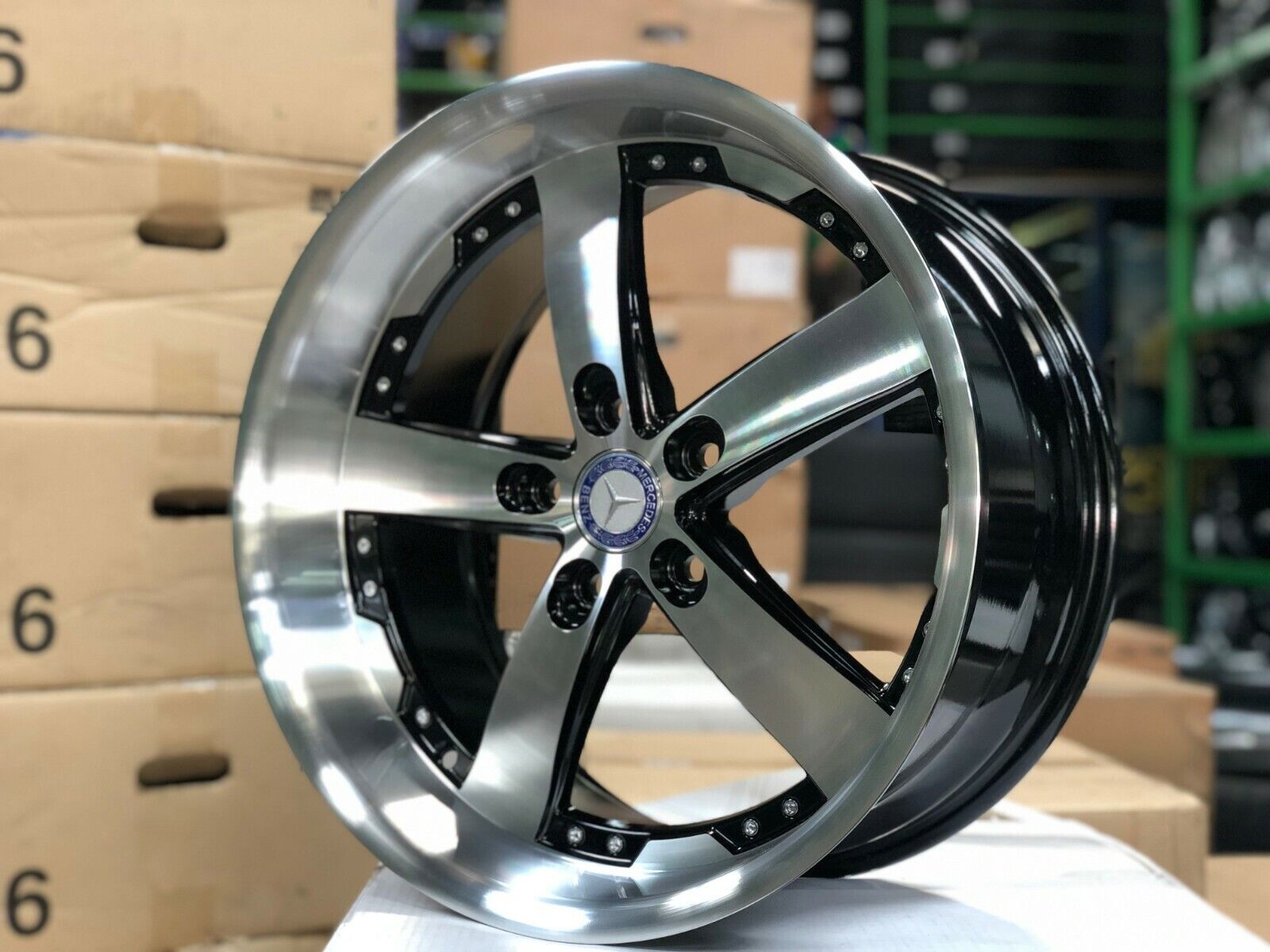 New 18 inch W210 W211 W202 Staggered MERCEDES Deep DISH Design Wheel ...